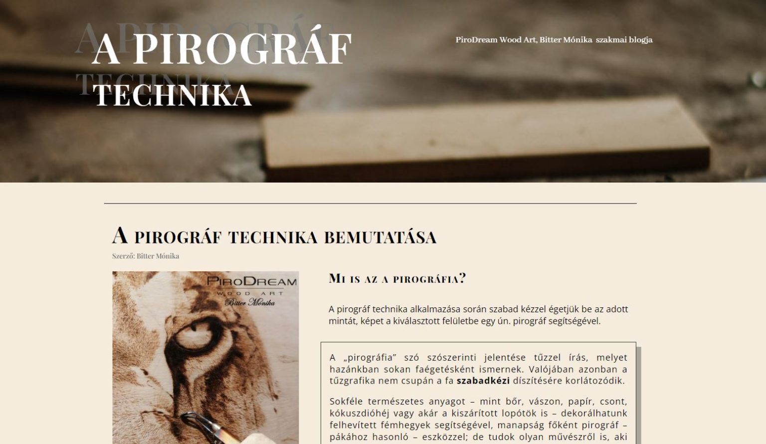 Pirográfia Mindenkinek - Pirográfia PiroDream Wood Art